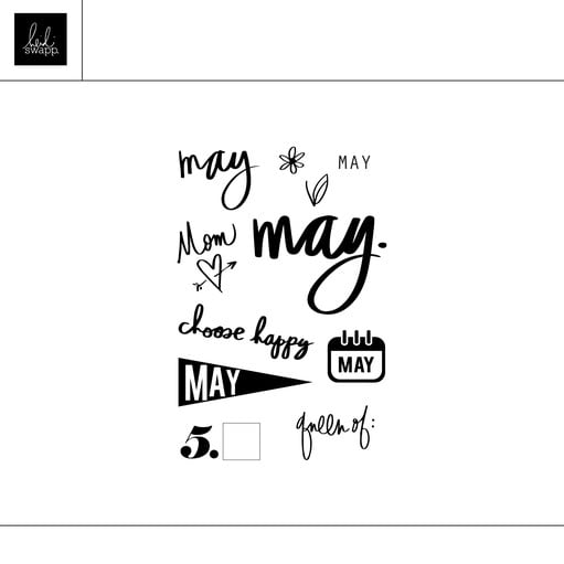 Digital Monthly Stamp Sets - Heidi Swapp Shop